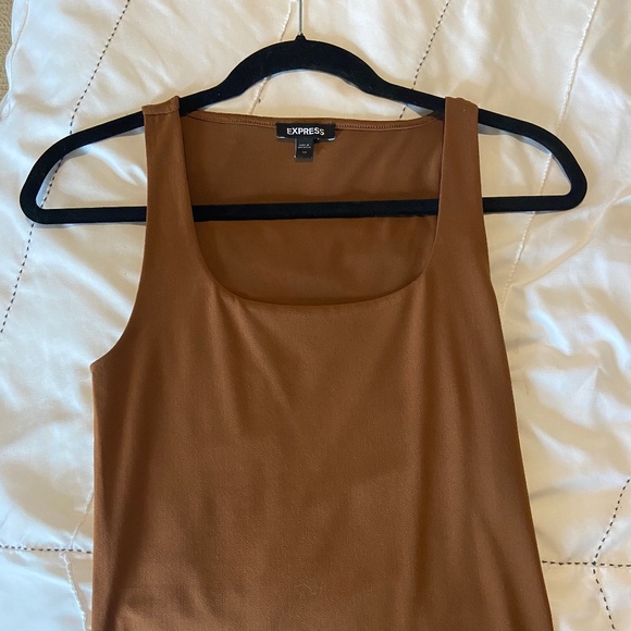 Express | Tops | Express Tank Top In Brown | Poshmark